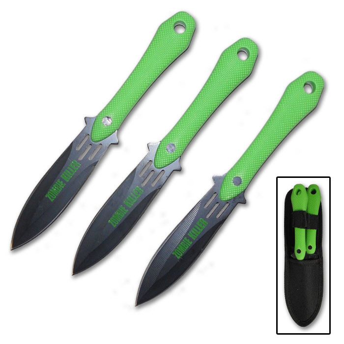 Assassin Zombie Killer Throwing Knives - Anti Zombie Weapon Set ...