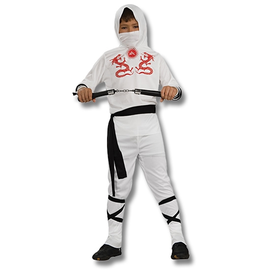 Bargain White Ninja Costume - Cheap Ninja Costumes - Cheap Halloween ...