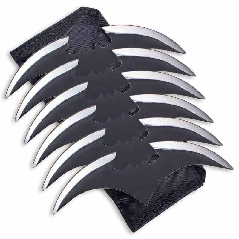 Bat Wing Throwing Set - Bat Shuriken - Superhero Weapons | KarateMart.com