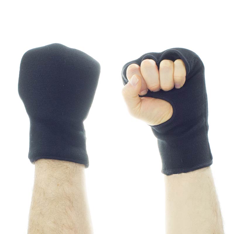 Black Cloth Fist Guards - Martial Arts Fist Pads - Karate Fist Guard ...