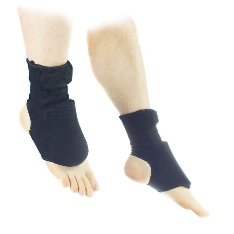 Black Cloth Instep Protectors - Martial Arts Instep Guard - Karate ...