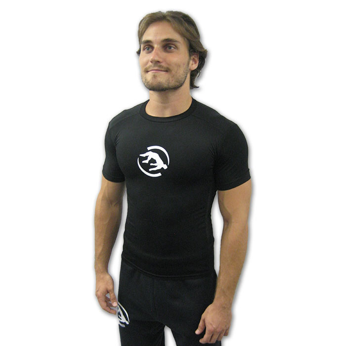Black Parkour Rash Guard - Free Running Shirts - Parkour Spandex Shirt