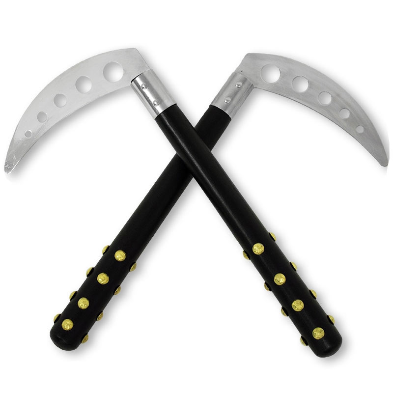 Black Studded Kama - Red Oak Kama - Practice Kama