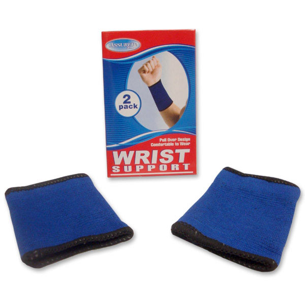 Blue Elastic Wrist Supporters - Sprained Wrists Supports - Wrist ...
