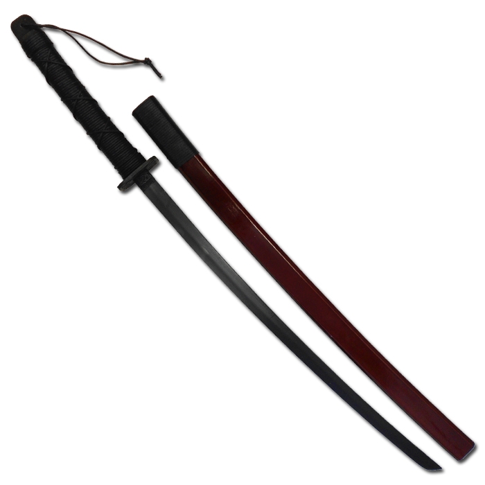 Burgundy Sukashi Samurai Sword - Shirasaya Style Swords - Burgundy ...