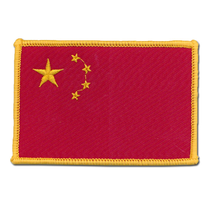 Chinese Flag Patch - Martial Arts Flag Patches - Small Flag Patch