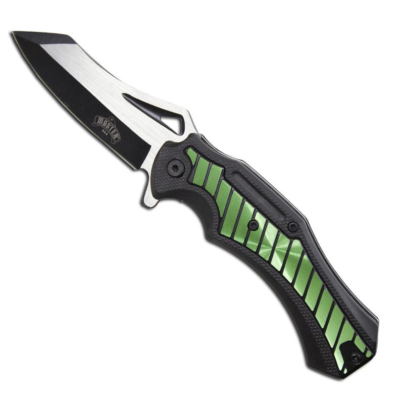 Chromatic Green Spring-Assisted Knife - Stainless Steel Blade - Folding ...
