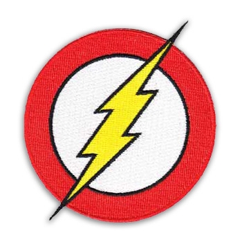 DC Comics Flash Patch - Super Speed Patches - Superhero Karate Patch