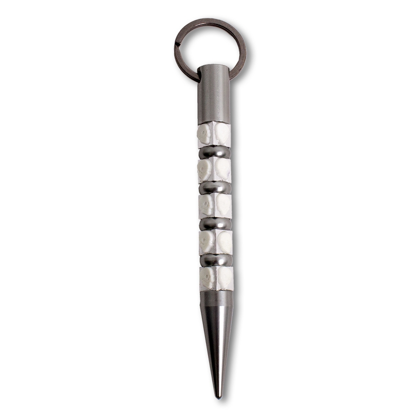 Death Skull Kubotan Keychain - Steel Kubaton - Self-Defense Key Chains ...
