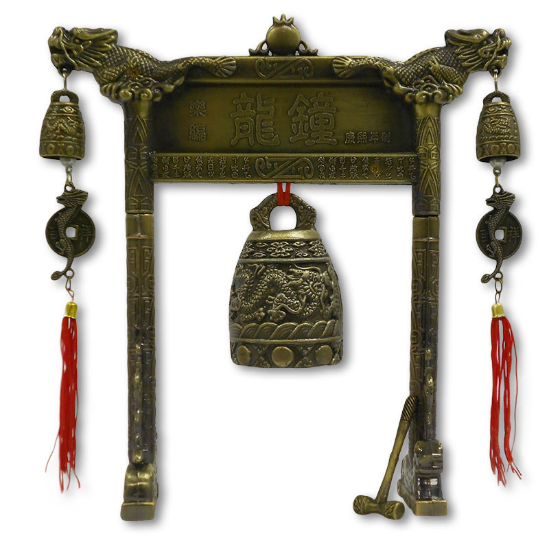 Dragon Table Gong - Miniature Gong Decoration - Chinese Table Bell
