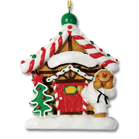 Gingerbread Dojo Ornament - Karate Gingerbread Man Ornament - Taekwondo ...