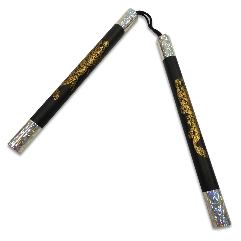 Holographic Foam Cord Nunchaku - Foam Speed Nunchucks | KarateMart.com