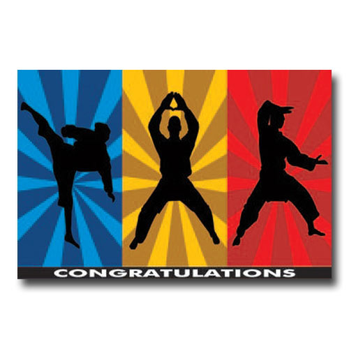 Karate Congratulations Postcard - Martial Arts Cards - Martial Arts ...