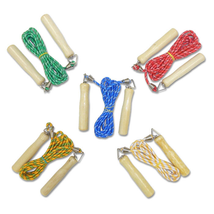 Kids Jump Rope - Wooden Youth Jumprope - Classic Jump Rope