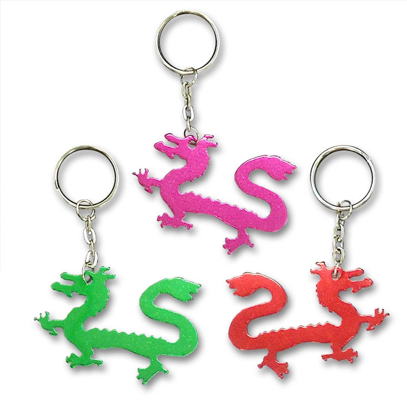 Lucky Dragon Keychain - Chinese Dragon Key Chains - Dragon Key Ring