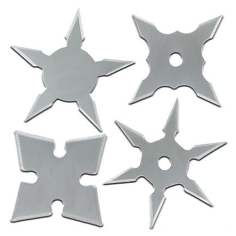 Mini Shinobi Throwing Stars - Ninjutsu Shuriken - Chinese Stars