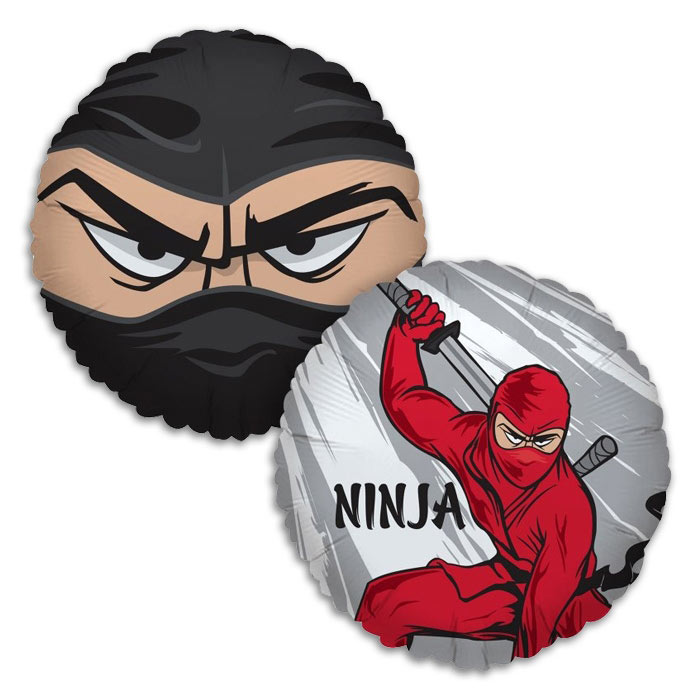 Ninja Attack Party Balloon - Foil Karate Balloons - Kids Balloon Ninjas