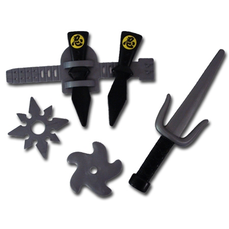 Ninja Plaastic Weapons Pack - Halloween Accessories - Plastic Weapons