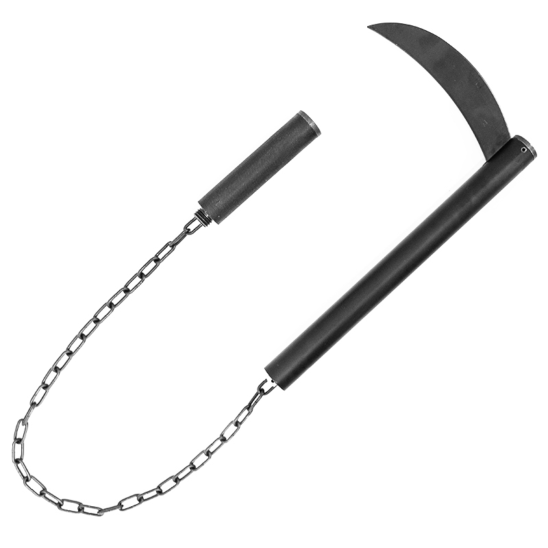 Ninja Kusarigama Kusarigama Ninja Weapon Isolated On White Background.