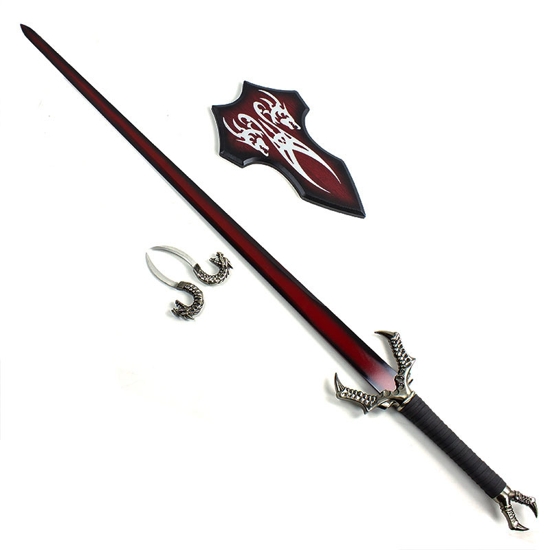 Fire Dragon Sword Samurai Sword Set Red Dragon 4 Part