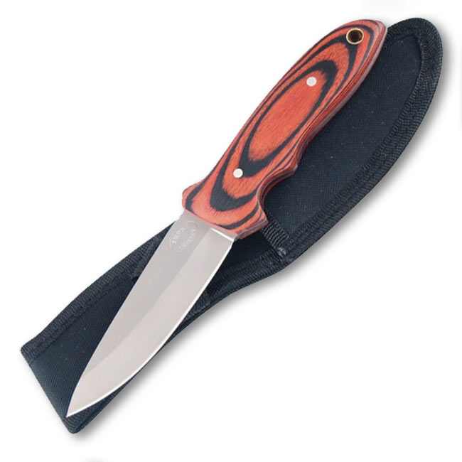Red Wood Caribou Hunter Knife - Real Wood Outdoors Man Tools - Full ...
