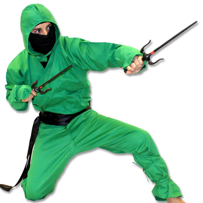 Reptile Ninja Costume - Green and Black Ninja Uniform - Green Mortal ...