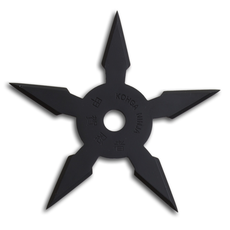 Secret Kohga Five Point Star - Black Shuriken - Ninja Weapons ...