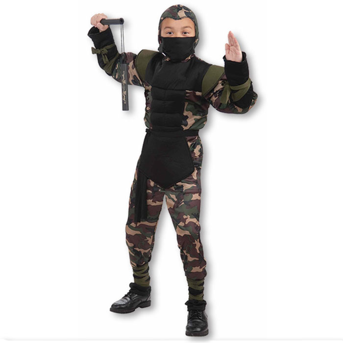 Secret Strike Force Ninja Costume - Kids Camouflage Ninja Costumes ...