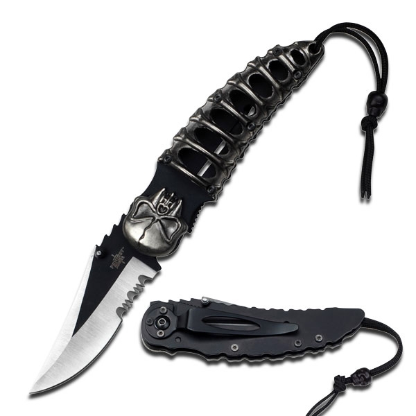 Skeleton Folder Knife - Fantasy Pocket Knives - Skeletor Stainless ...