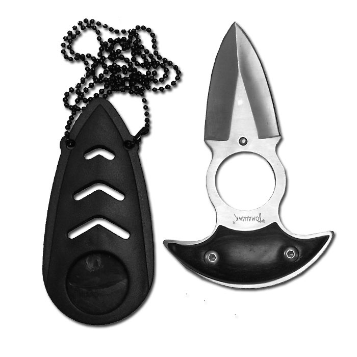 Spearhead Neck Knife - Steel Push Daggers - Steel Neck Knife