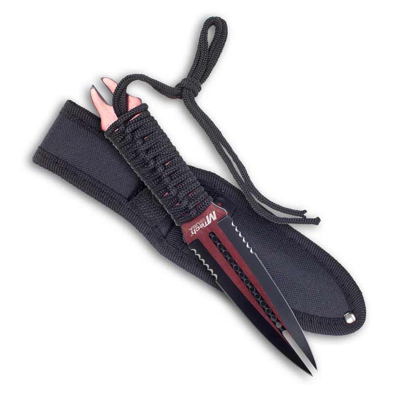 Split Blade Tactical Knife - Black Tactical Knife - Awesome Weapons ...