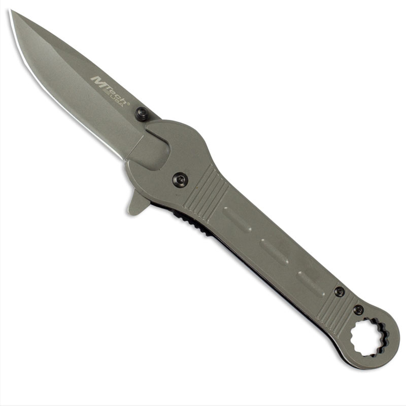 Spring-Assisted Wrench Knife - Stainless Steel Blades- Multipurpose ...
