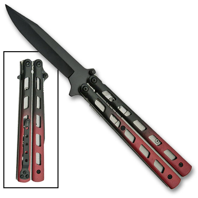 Stainless Steel Butterfly Folding Knife - Spring Assisted Butterfly Knife