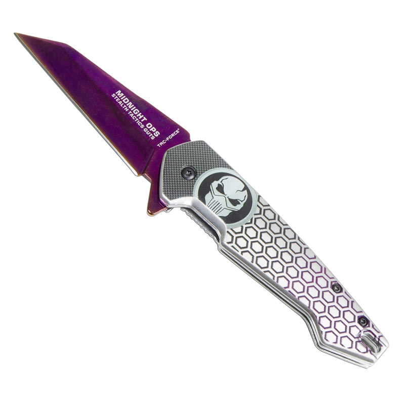 Stealth Ops Spring-Assisted Knife - Stainless Steel Folding Knife ...