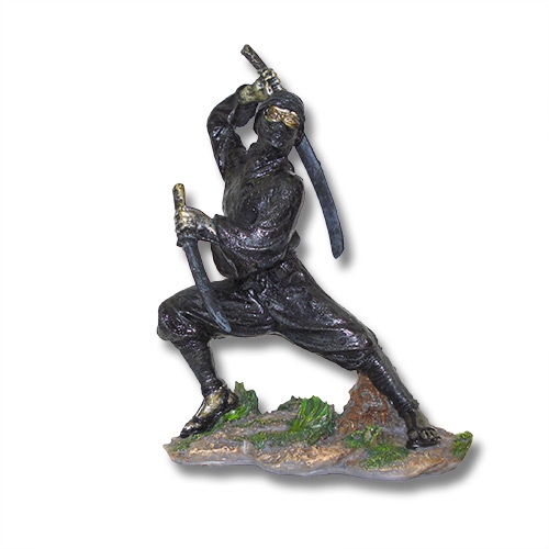 Tanto Ninja Statue - Plastic Ninja Figure - Martial Arts Figurine