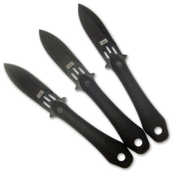 Tactical Zombie Killer Throwing Knives - Zombie Apocalypse Throwing ...