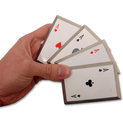 Ace Thrower Steel Card Set - Metal Throwing Card Aces - Sharpened Metal ...