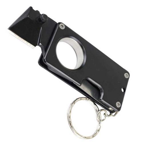 Black EDC Keychain Knife - Everyday Carry Knife - Folding Knives ...