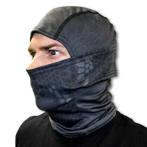Black Mamba Balaclava - Black Snake Design Ninja Mask - Full Face Masks ...