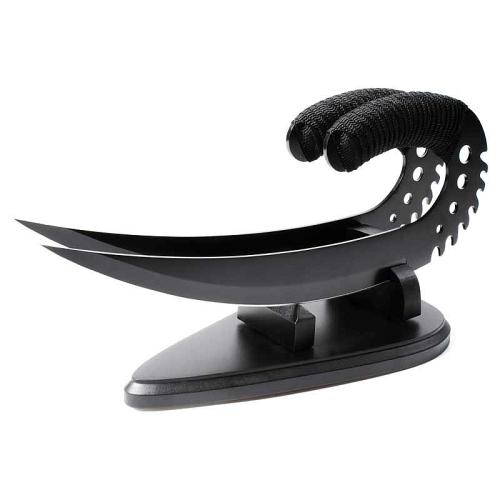 Black Mantis Claws - Dual Saber Claw Knives - Twin Curved Fantasy ...