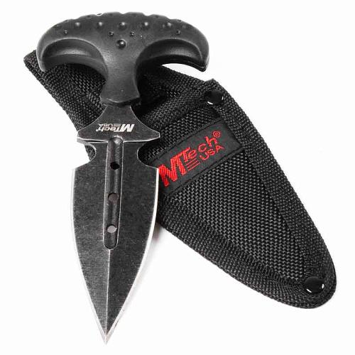 Black Ops Push Dagger - Stonewashed Punch Daggers - Rubber Grip Push ...