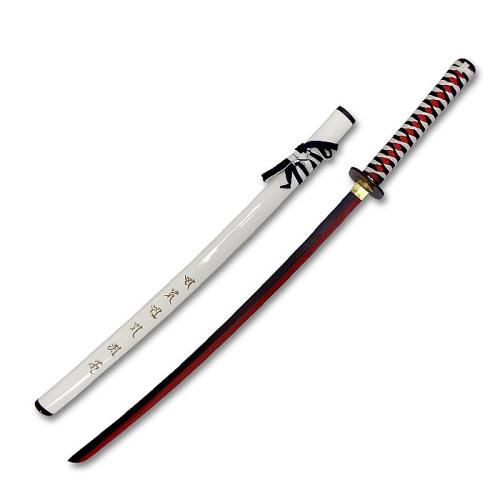 Bloody White Tiger Katana - Two Tone Samurai Sword - Red Ninja Blade