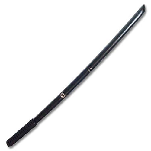 Carved Warrior Bokken - Black Warrior Kanji Daito - Black Warrior Practice Sword