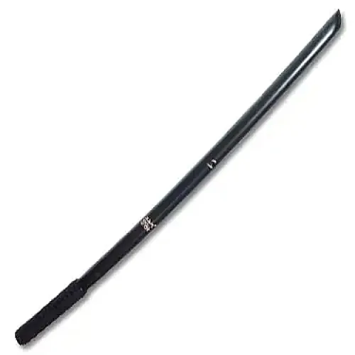 Carved Warrior Bokken - Black Warrior Kanji Daito - Black Warrior Practice Sword