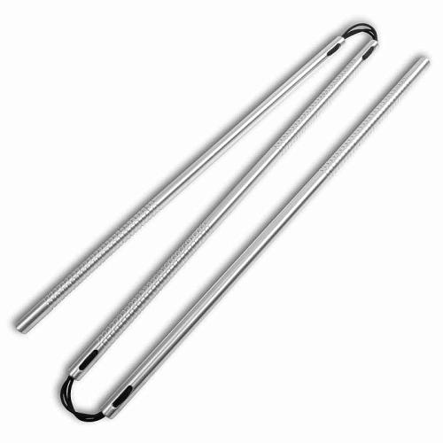Corded Aluminum 3-Section Staff - Metal Staffs - Three-Section Metal ...