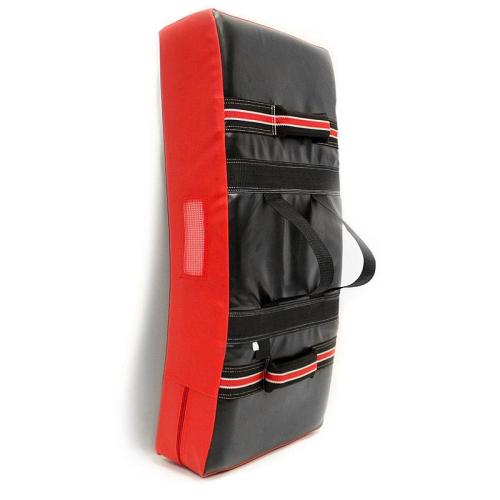 Curved Kicking Shield - Curved Kick Shields - Red and Black Kickshield ...