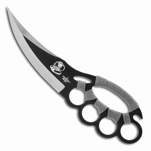Dark Assassin Knuckle Knife - Thin Combat Chakra Blades - Ninja Knuckle ...