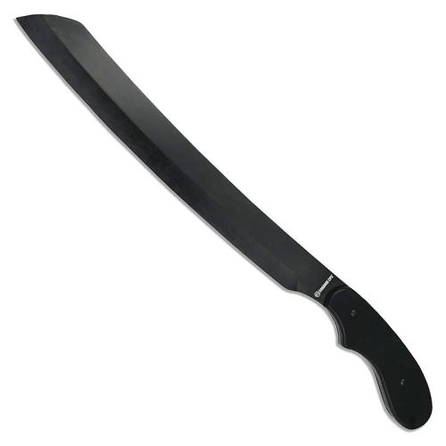Dark Combat Machete - Black 1065 Steel Parang - Thick Tang Jungle ...