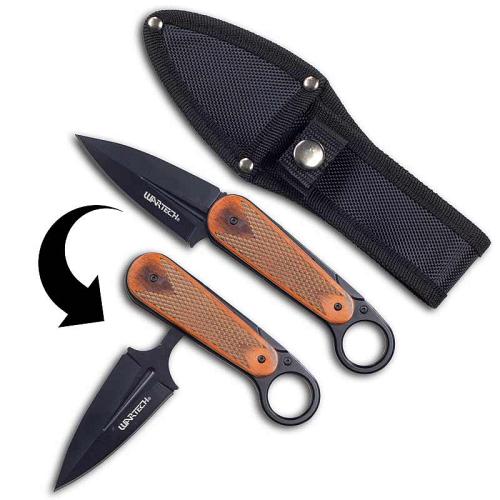 Foldable Push Dagger - Transforming Push Blade Knife - Folding Push Knives
