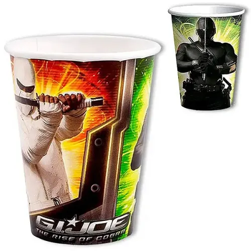G.I. Joe Party Cups - GI Joe Drink Cups - Snake Eyes Paper Cup
